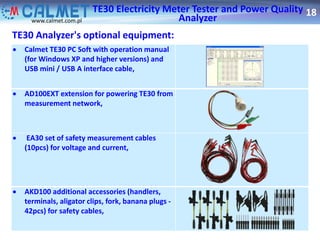 Calmet testing energy-measurement-equipment | PPTX