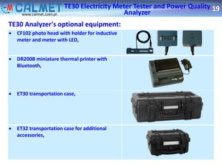 Calmet testing energy-measurement-equipment | PPTX