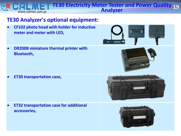 Calmet testing energy-measurement-equipment | PPTX | Physics | Science