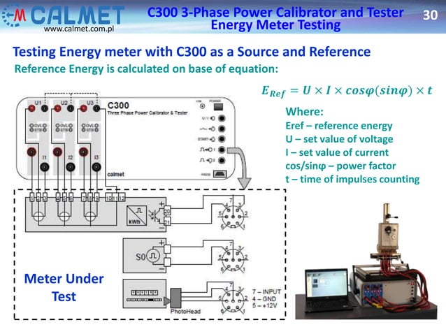 Calmet testing energy-measurement-equipment | PPTX | Physics | Science