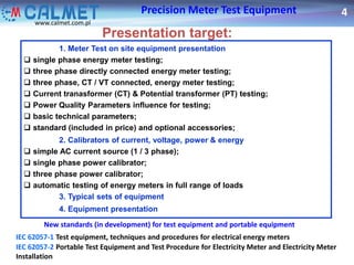 Calmet testing energy-measurement-equipment | PPTX