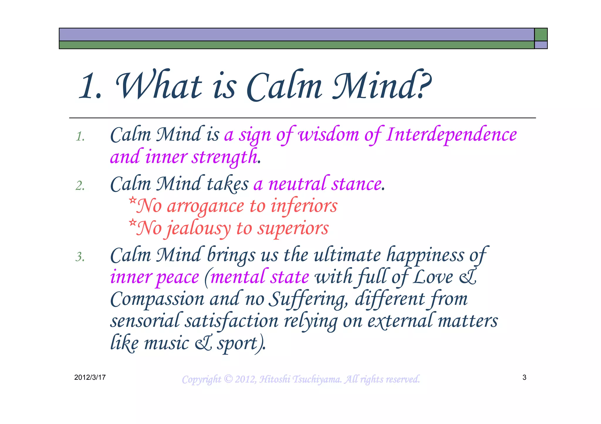 Calm Mind (English) | PDF