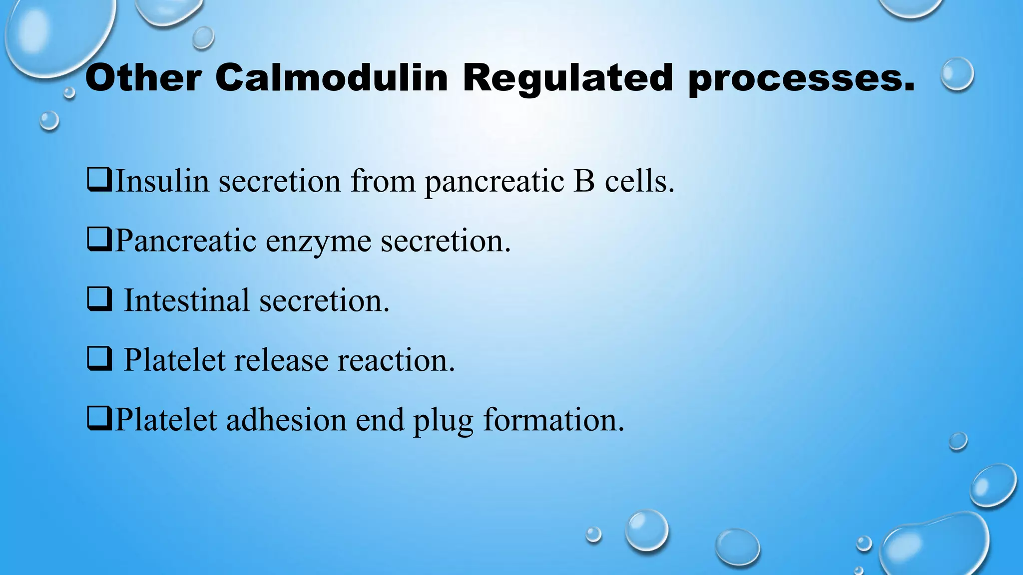 Calmodulin and its regulatory role | PPTX