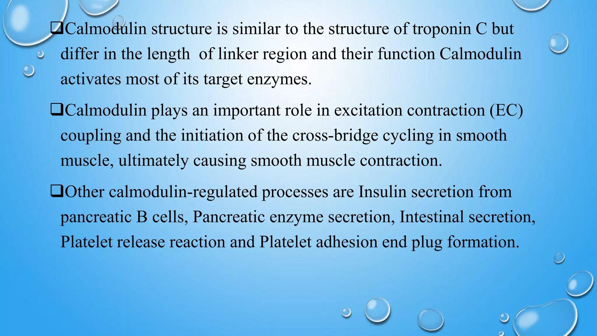 Calmodulin and its regulatory role | PPTX