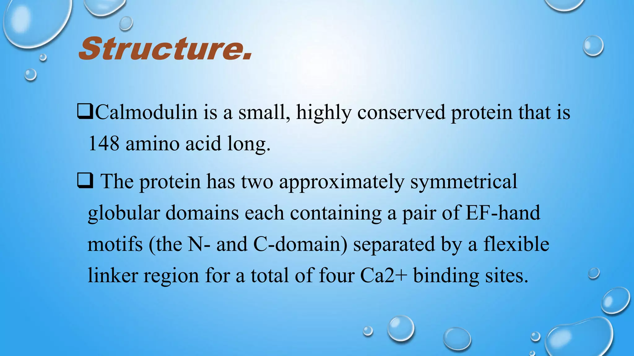 Calmodulin and its regulatory role | PPTX