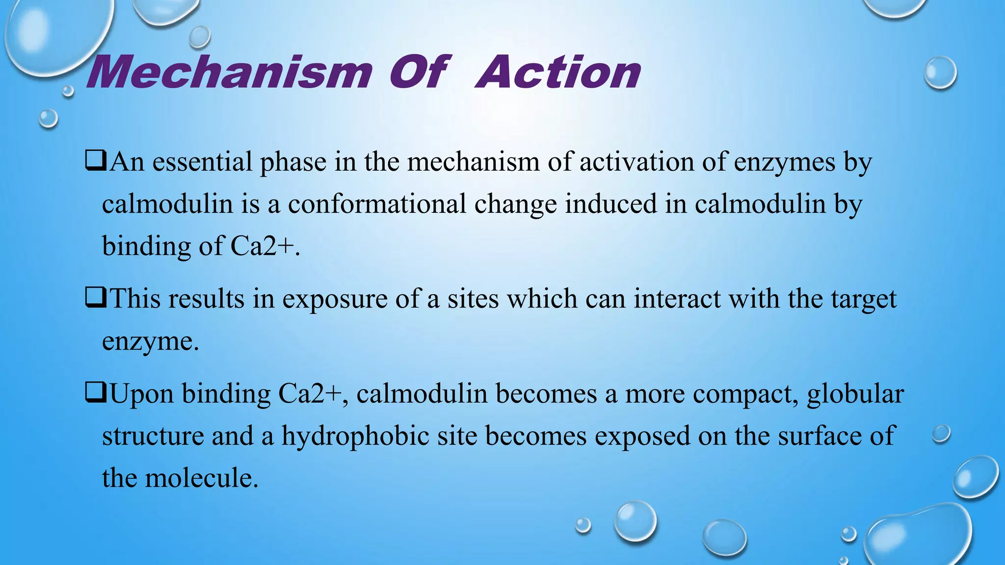 Calmodulin and its regulatory role | PPTX