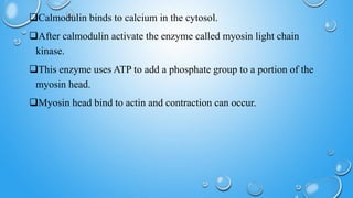Calmodulin and its regulatory role | PPTX