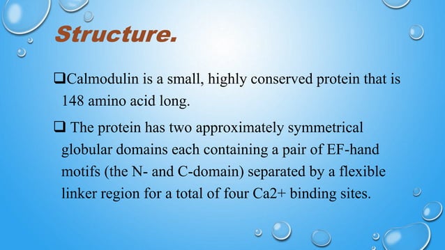 Calmodulin and its regulatory role | PPTX