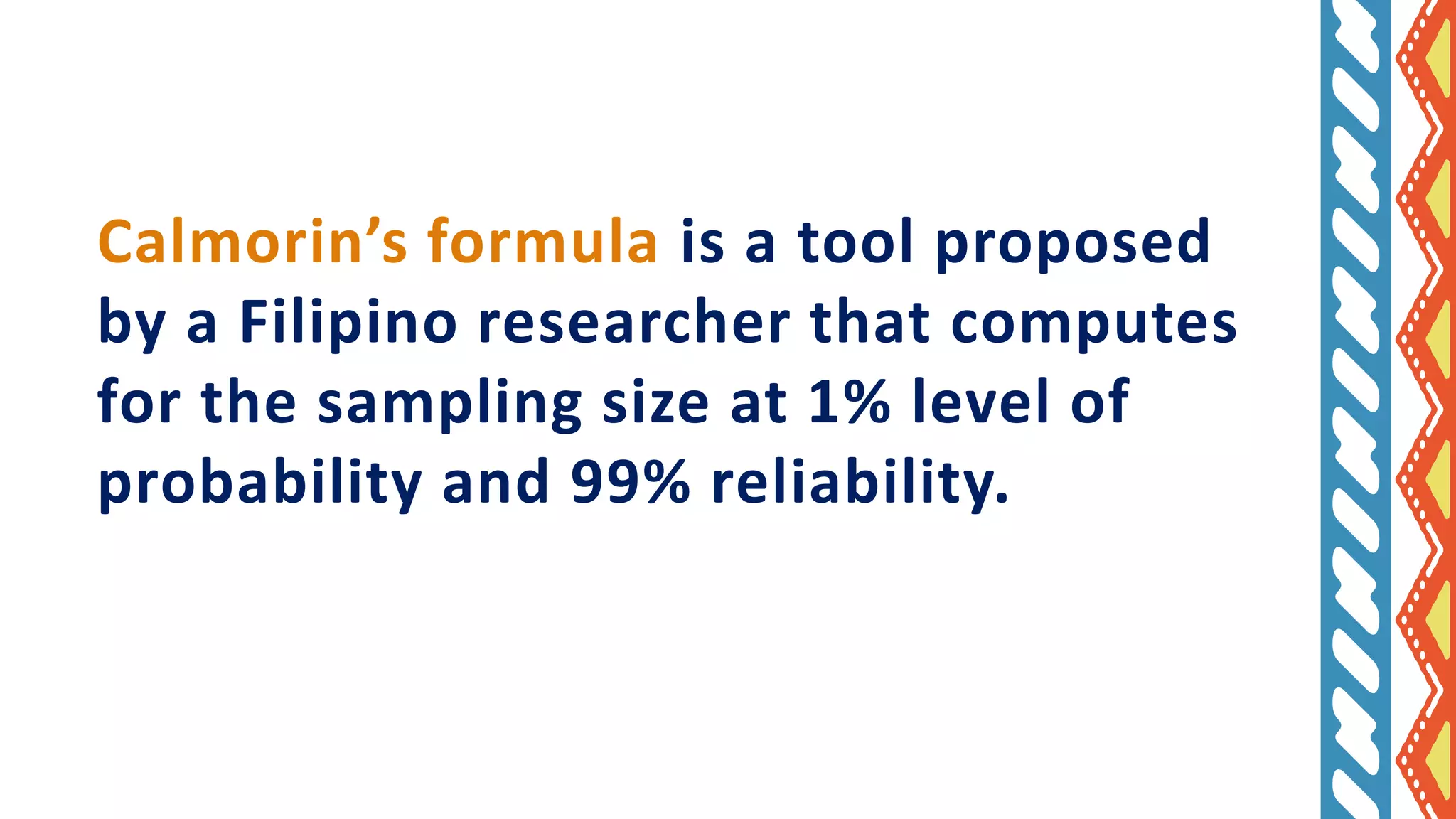 Calmorin's formula | PDF
