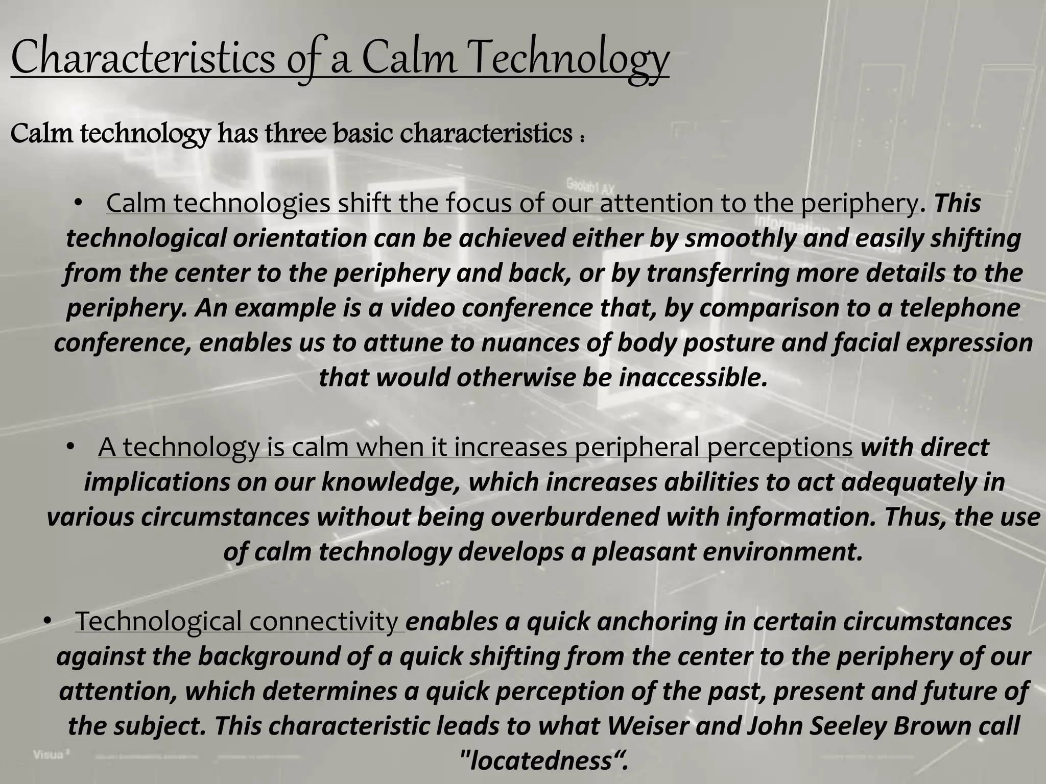 Calm technology | PPT