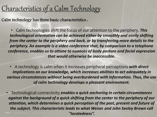 Calm technology | PPT