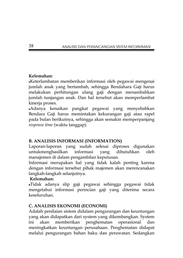 Perancangan dan Analisa Sistem | PDF