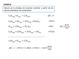Calor estandar de formacion y combustion | PPTX