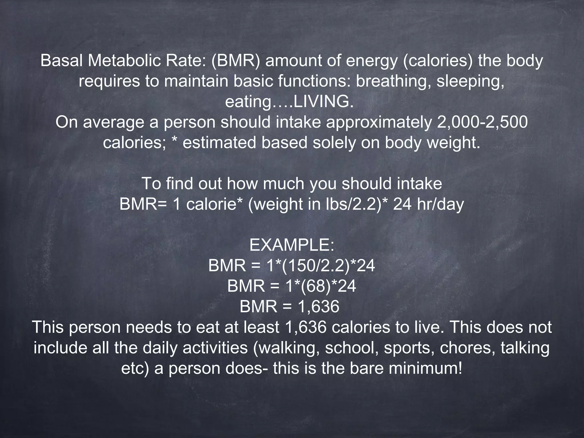 Caloric balance | PPT