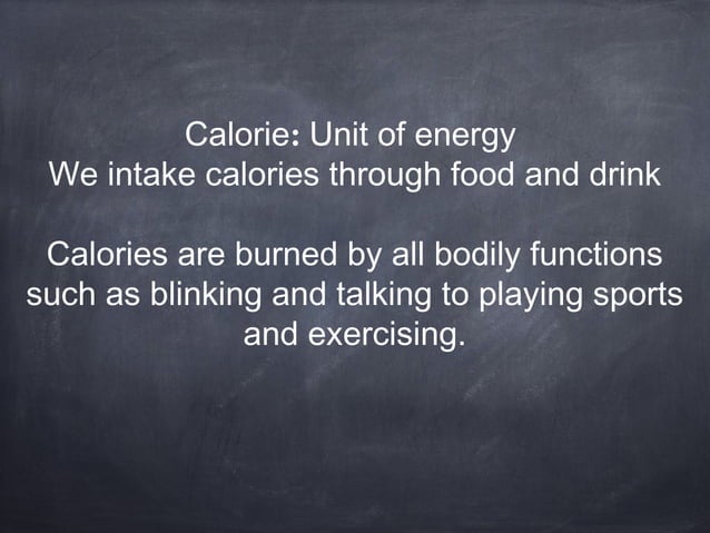 Caloric balance | PPT