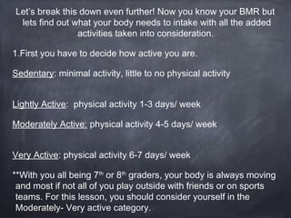 Caloric balance | PPT