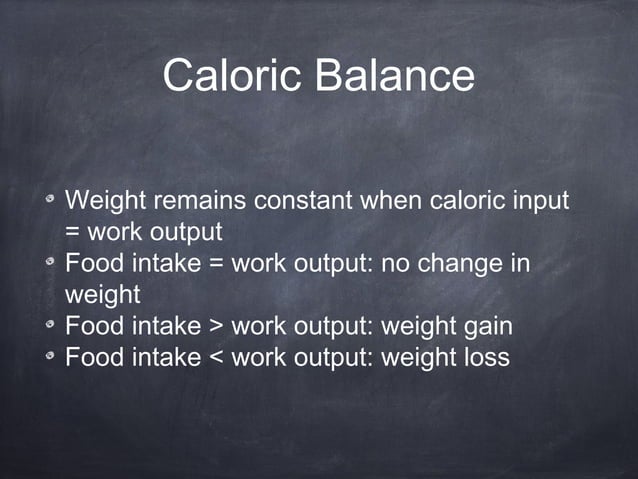 Caloric balance | PPT