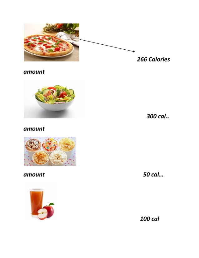 Calorie match game | PDF