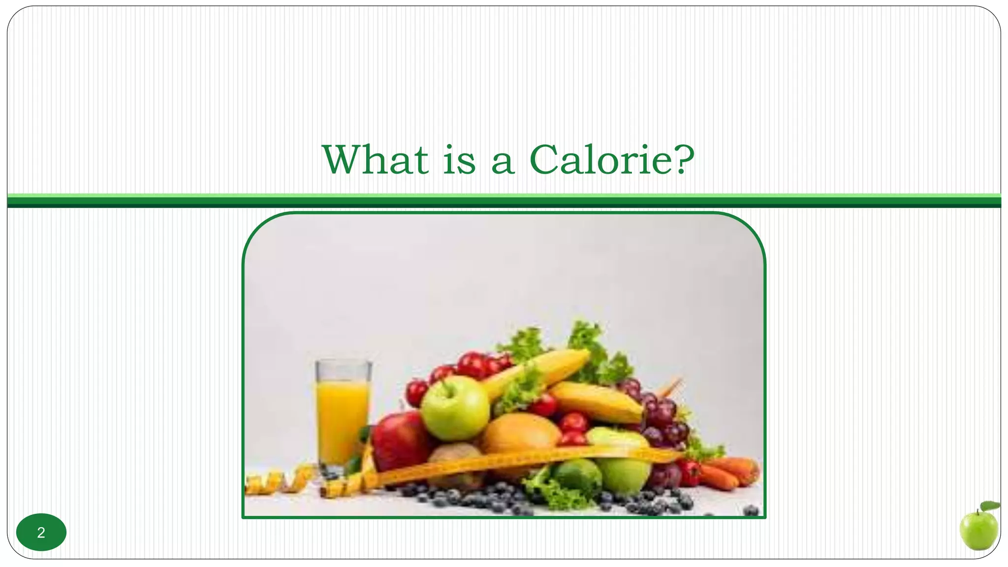 Calories | PPTX