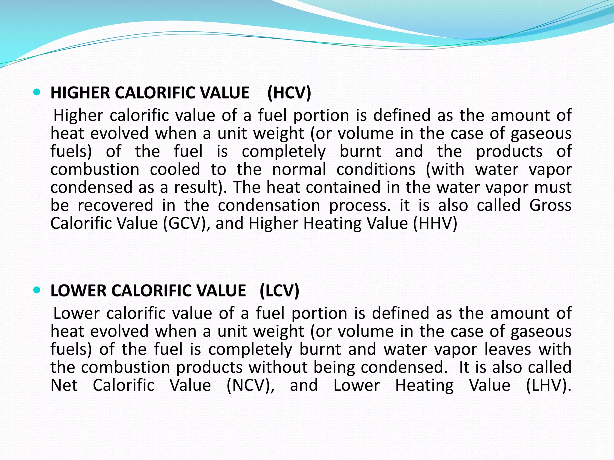Calorific Value Lecture 3, Fuel Tech-ll.pdf