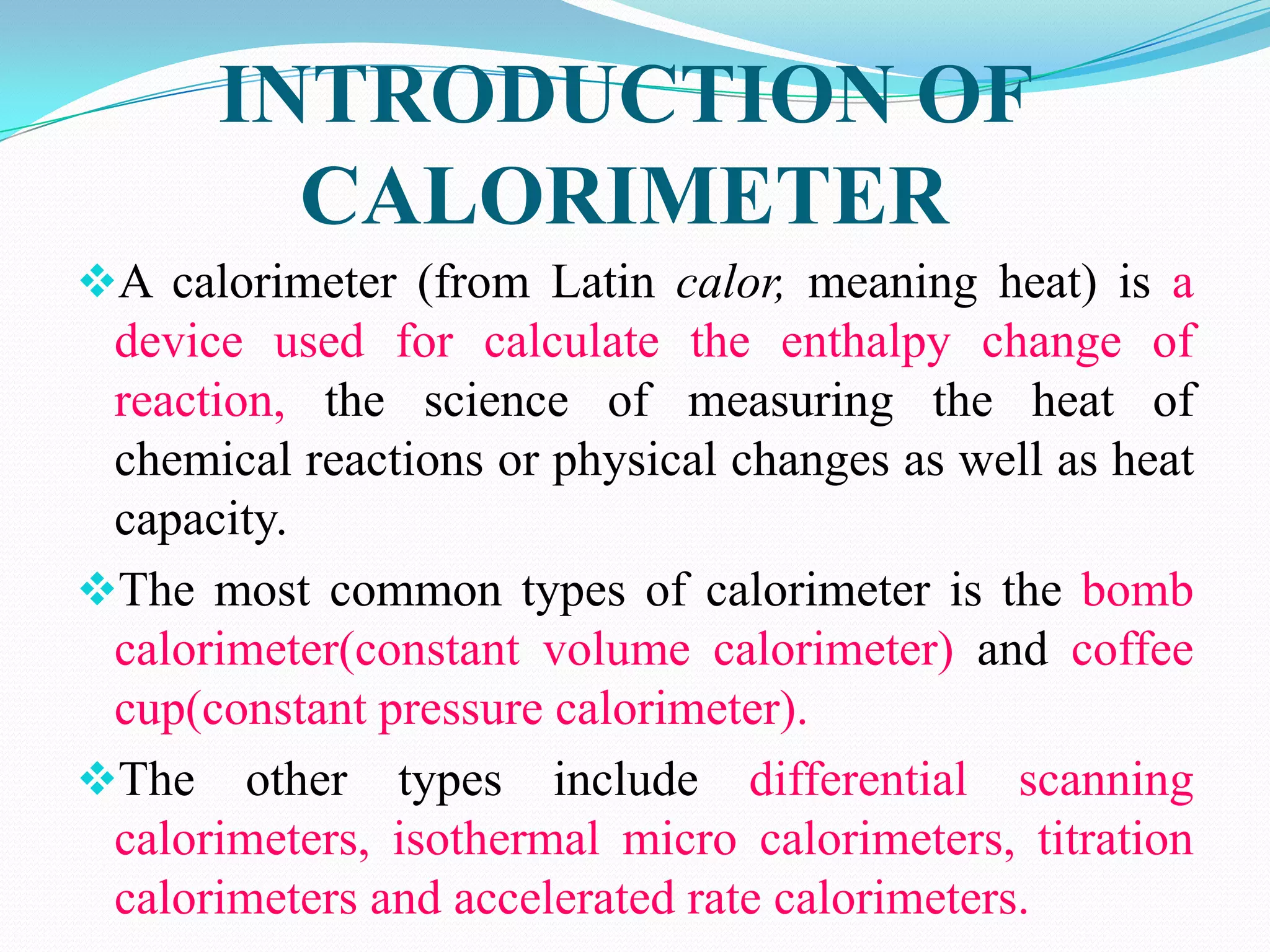 Calorimeter | PPTX