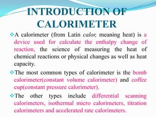 Calorimeter | PPTX