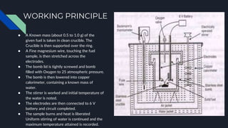 Calorimeter to measure the calorific value of fuels | PPTX