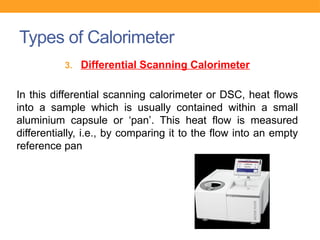 Calorimeter.pptx practical theory with digram | PPTX