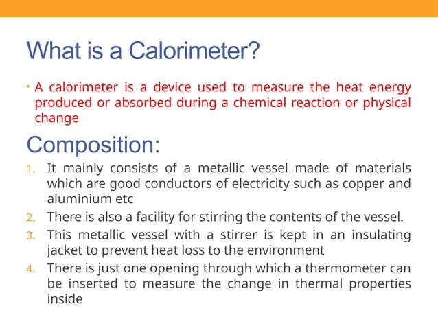Calorimeter.pptx practical theory with digram | PPT