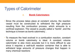 Calorimeter.pptx practical theory with digram | PPTX