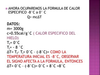 CLASE 6 Calor latente | PPTX