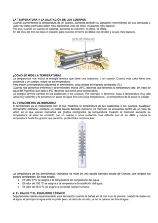 Calor y temperatura | DOC