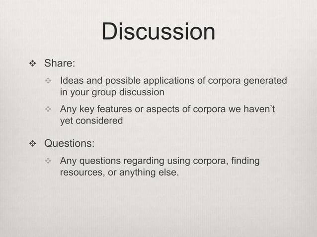 How to Use Corpora in Language Teaching | PPTX | Education