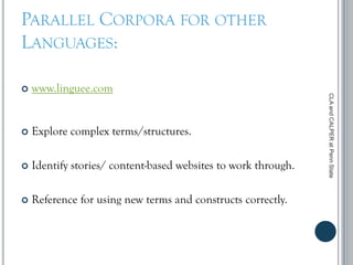 Corpus Tools for Language Teaching | PDF | Education