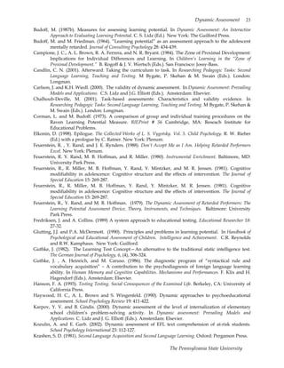 Poehner_Lantolf_2003_Dynamic_assessment_of_L2_development_CALPERWP | PDF