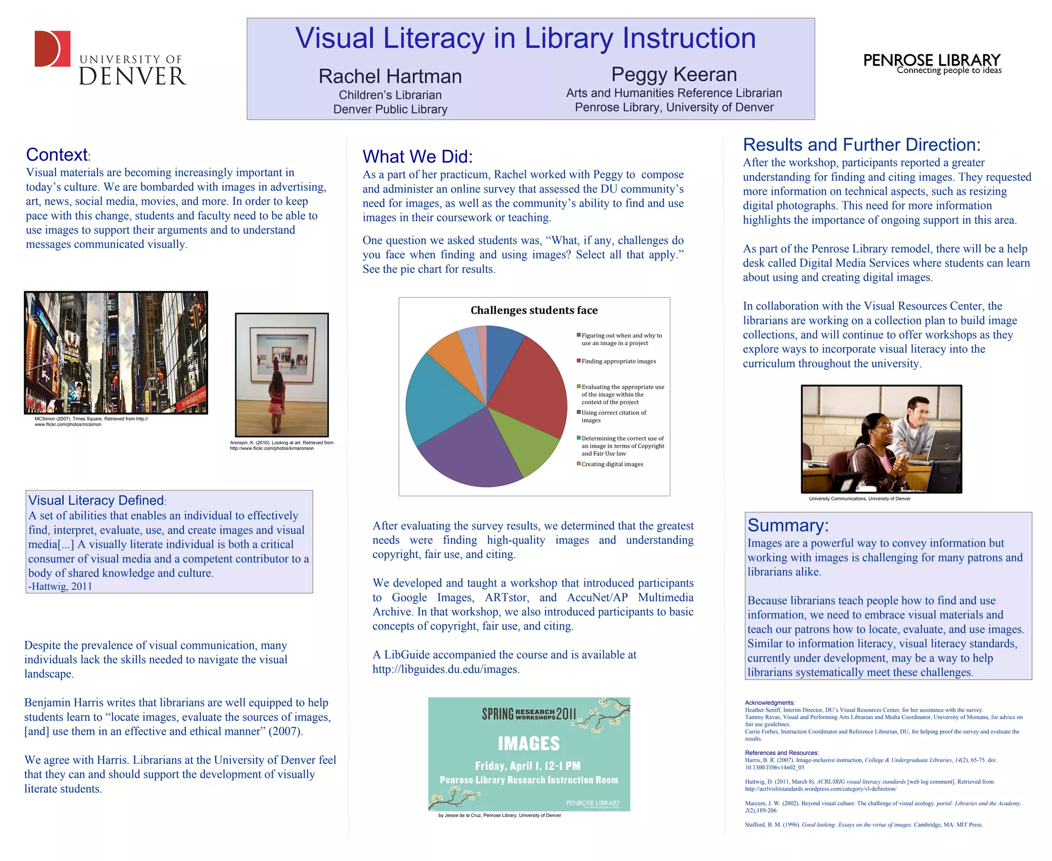 Visual Literacy in Library Instruction | PPT | Education