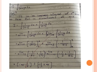 1st, 2nd kind improper integrals | PPTX