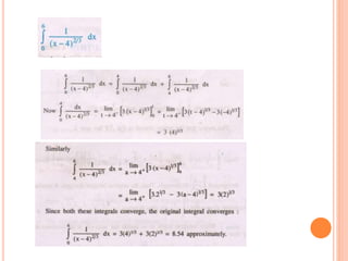 1st, 2nd kind improper integrals | PPTX