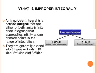 1st, 2nd kind improper integrals | PPTX