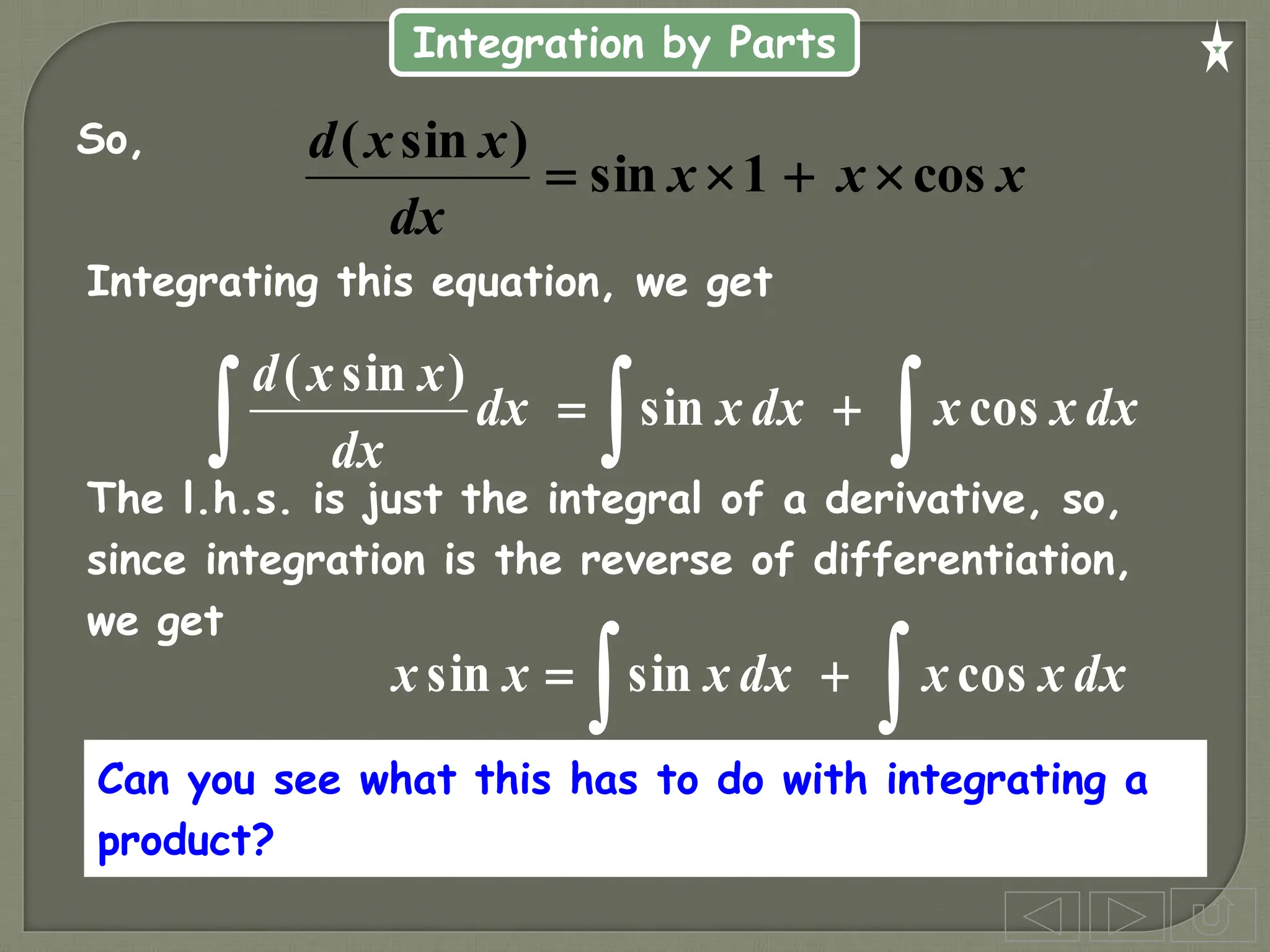 Integration by parts to solve it clearly | PPT