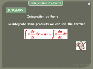 Integration by parts to solve it clearly | PPT