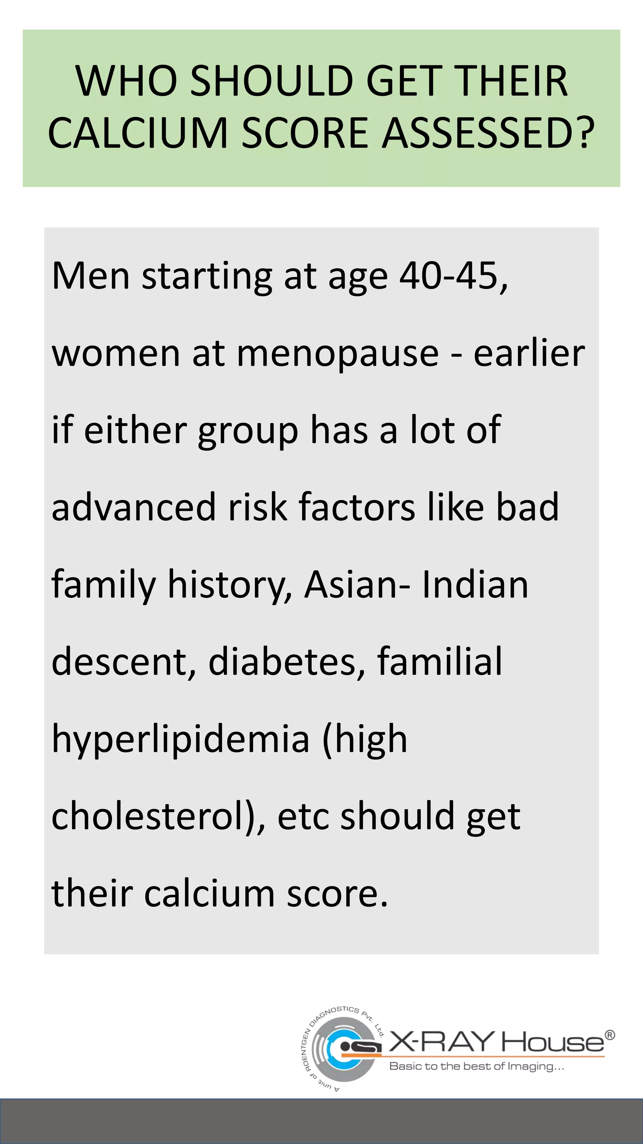 Role of CT Scan Calcium scoring in Coronary Artery Disease | PPT
