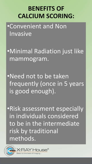 Role of CT Scan Calcium scoring in Coronary Artery Disease | PPT