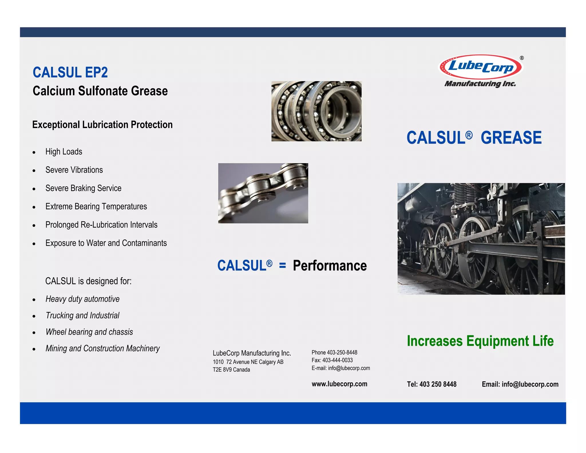 Calsul EP2 Grease Brochure | PDF