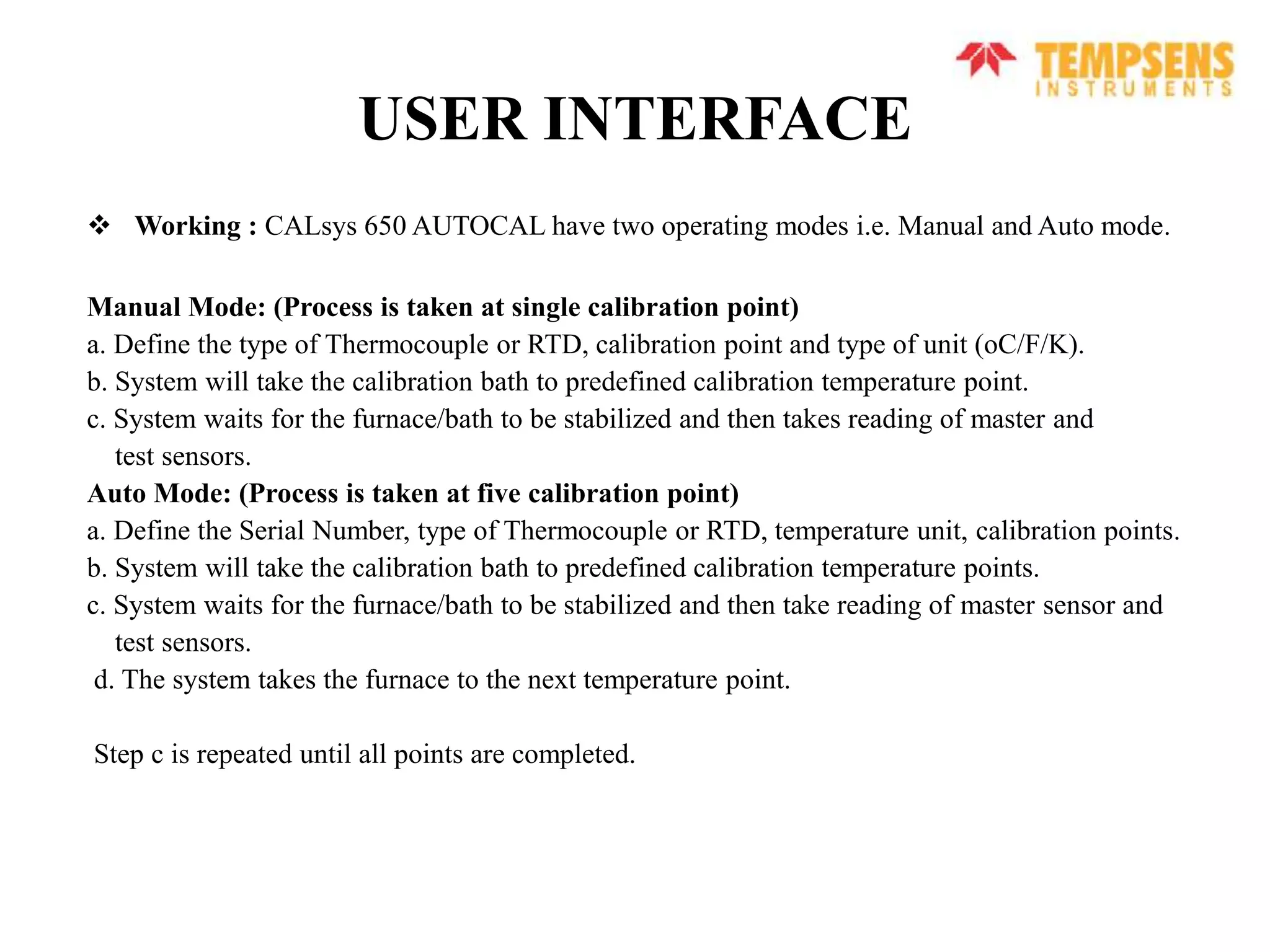 Calsys 650 autocal | PPTX