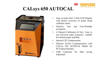 Calsys 650 autocal | PPTX
