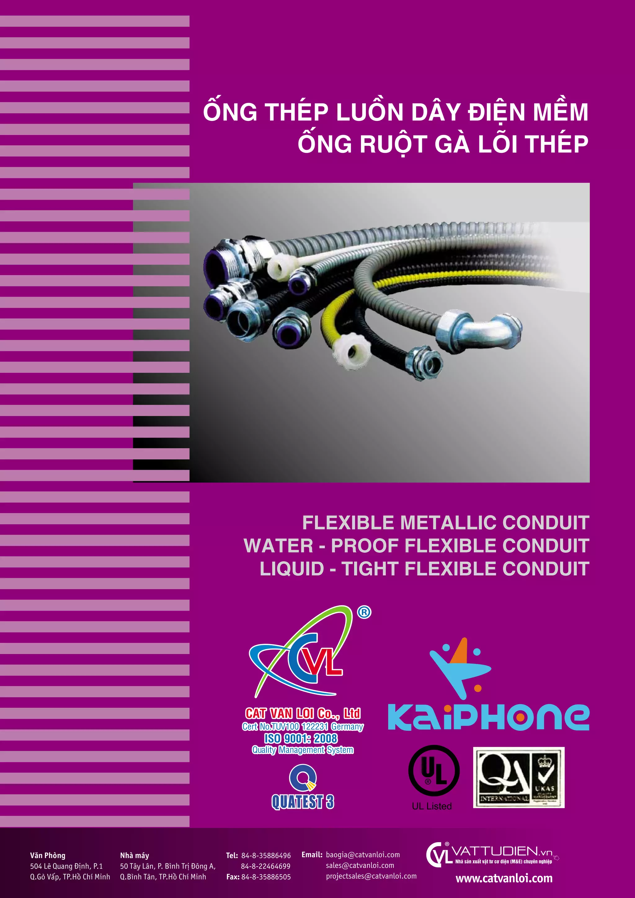 CATALOG ống thép luồn dây điện- steel conduit - ống ruột gà lõi thép ...