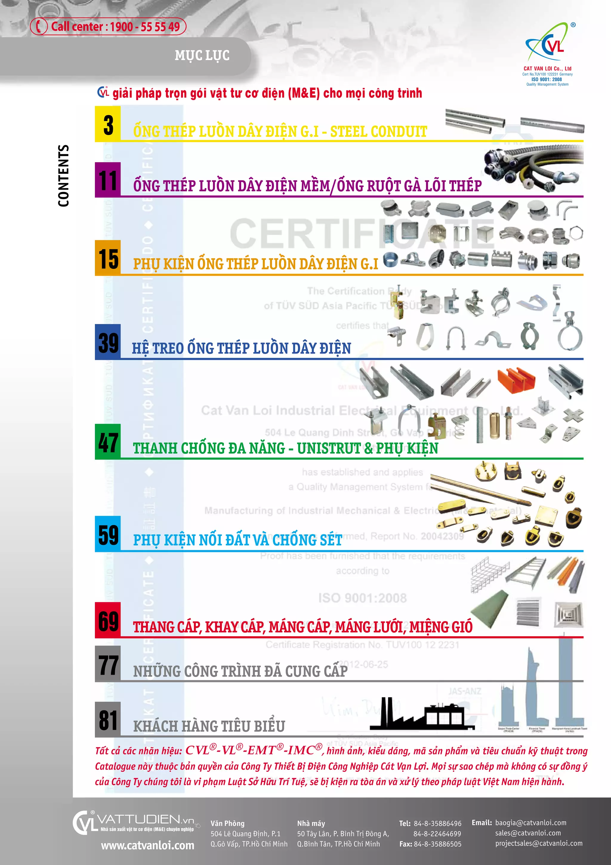 CATALOG ống thép luồn dây điện- steel conduit - ống ruột gà lõi thép ...
