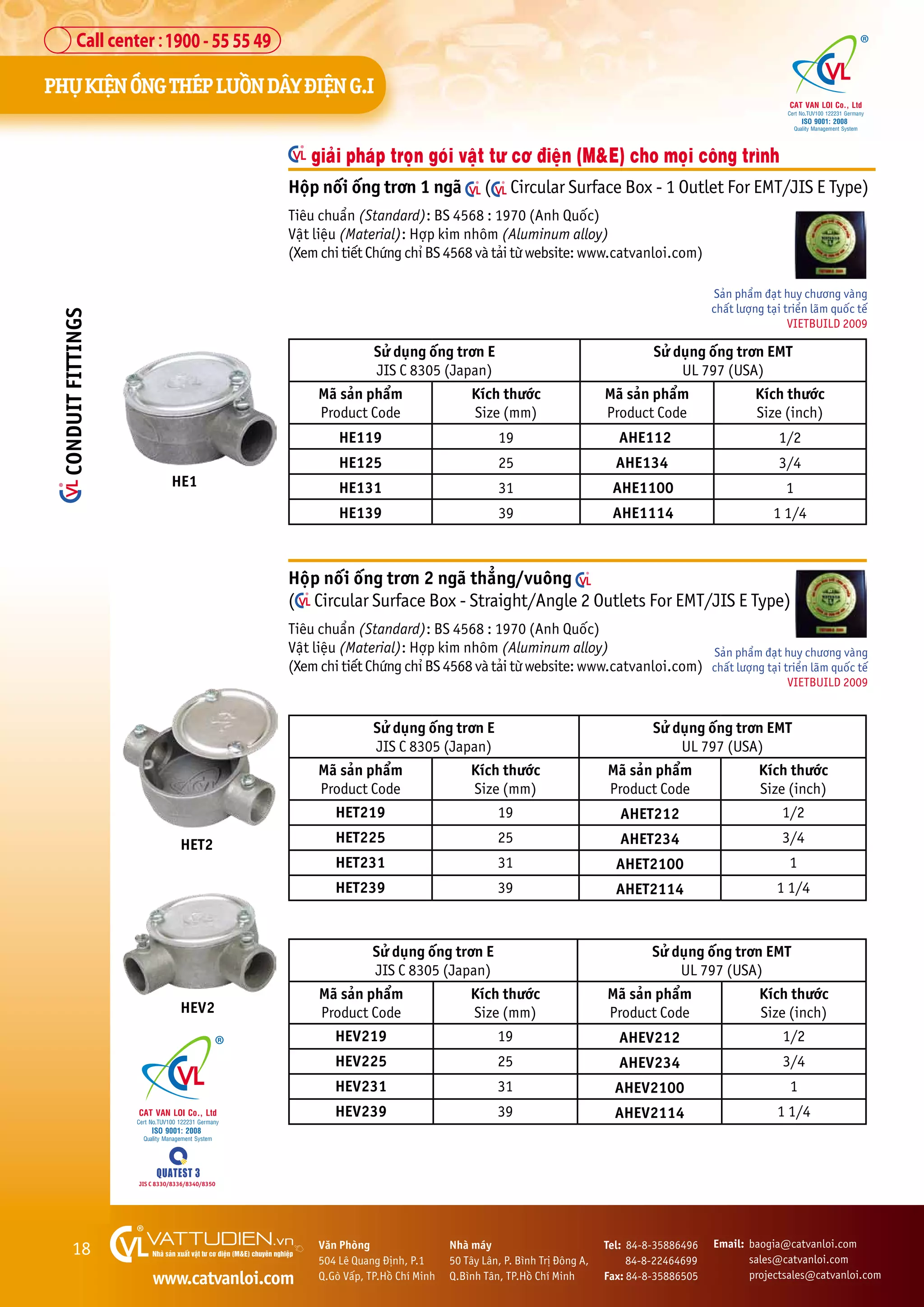 CATALOG ống thép luồn dây điện- steel conduit - ống ruột gà lõi thép ...