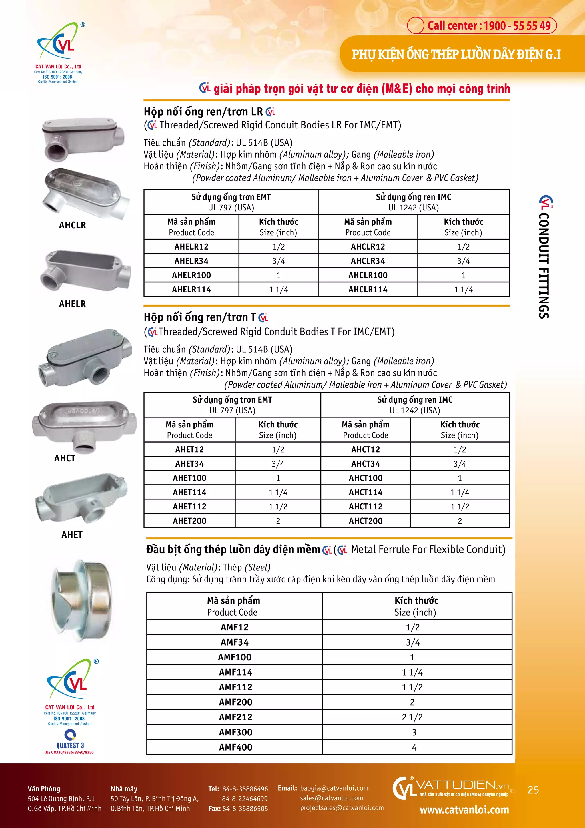 CATALOG ống thép luồn dây điện- steel conduit - ống ruột gà lõi thép ...